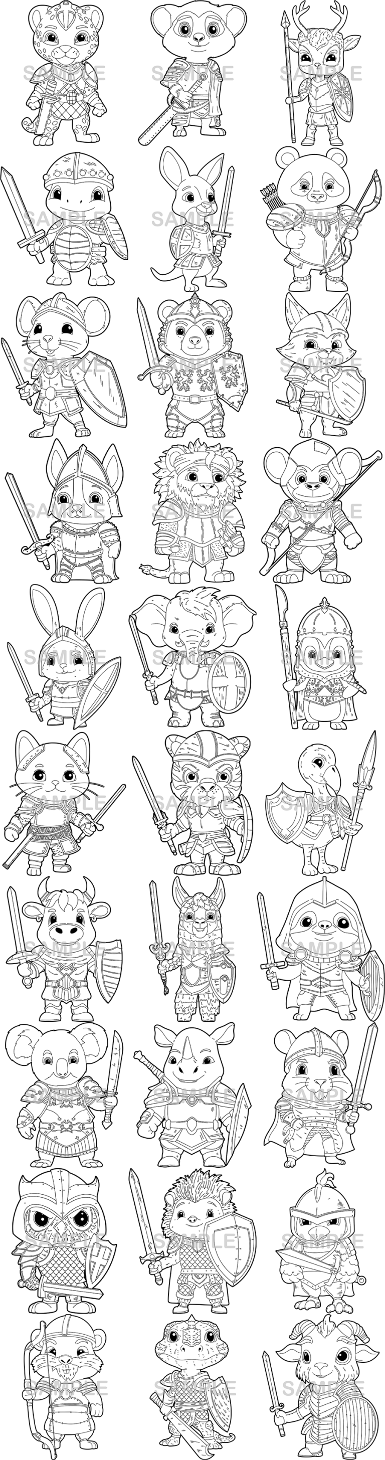 Animal Knights Pack Complete – Nitro PLR